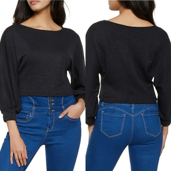 Sweaters | New Black Cropped Sweater | Poshmark